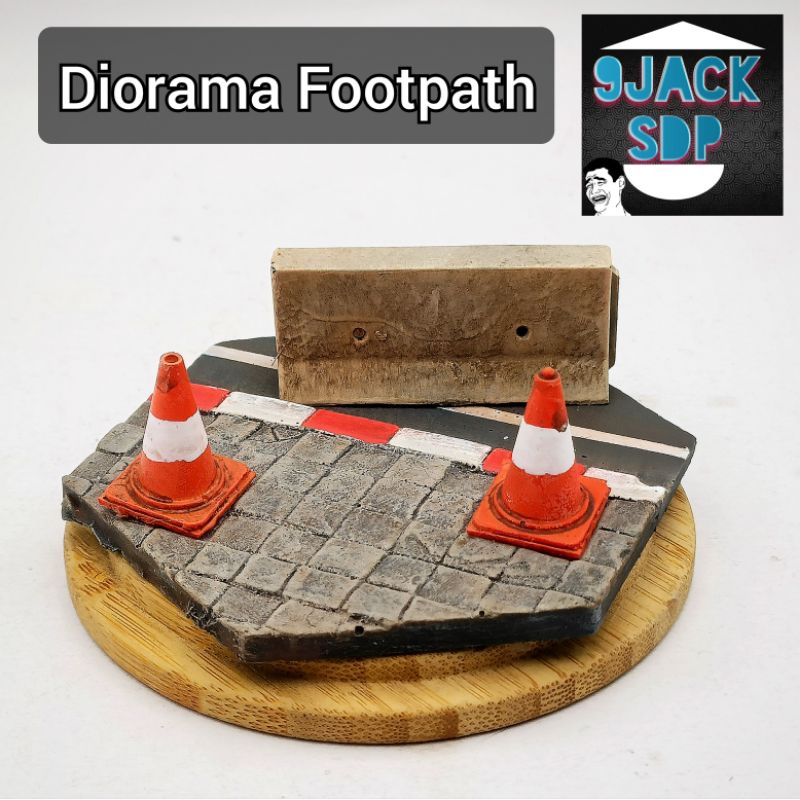 Diorama Footpath Sideway Simulation Model Roadside Military Figure ...