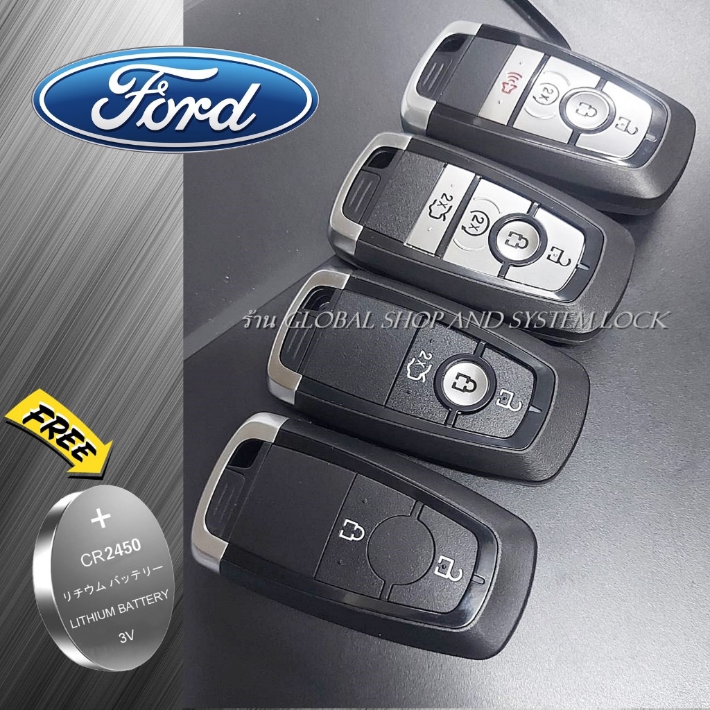 Ford Ranger Everest Remote Control Frame smart key With Cover | Shopee ...