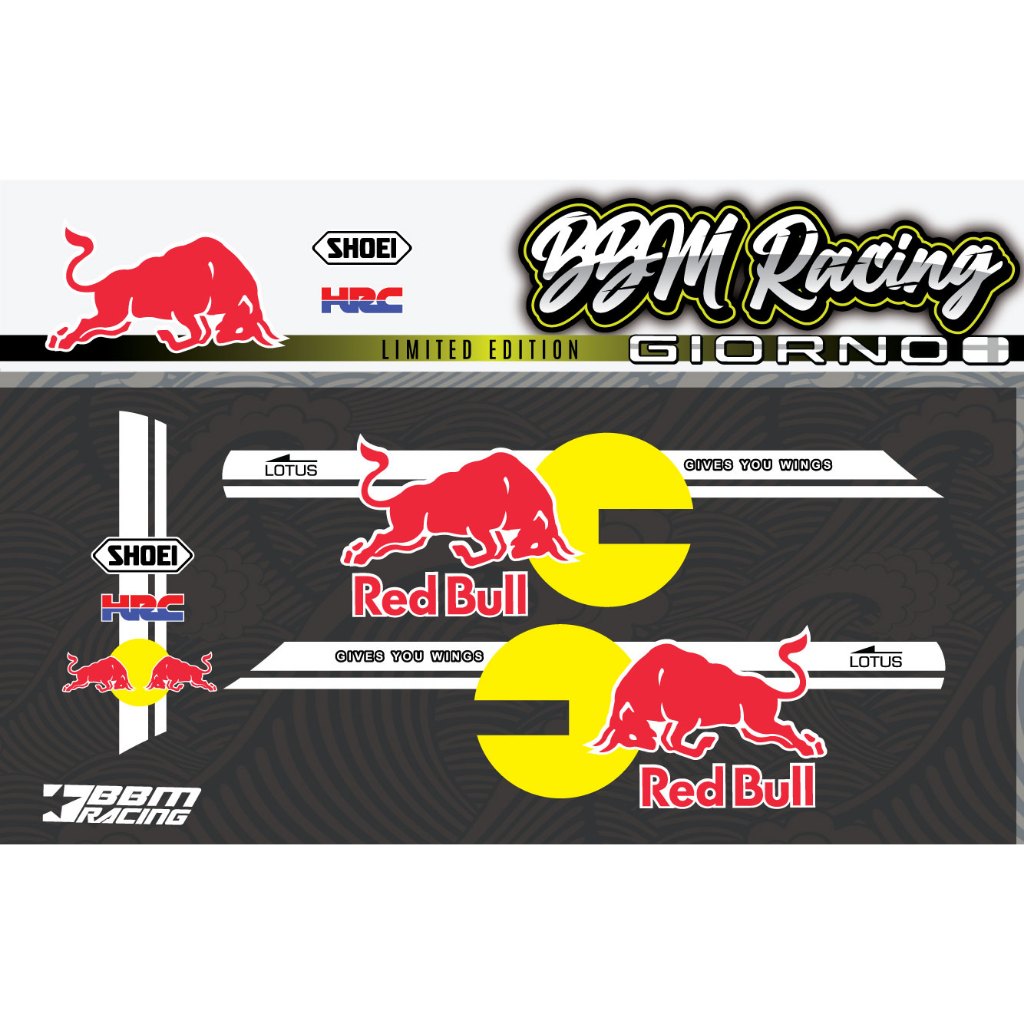 Giorno + redbull Car Sticker | Shopee Philippines