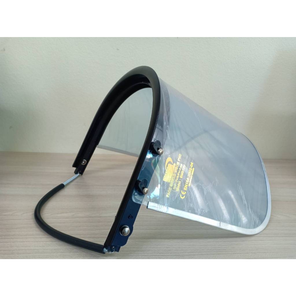 Helmet-Mounted Visor Model A3 With A Clear Spatter Shield. Prevent ...