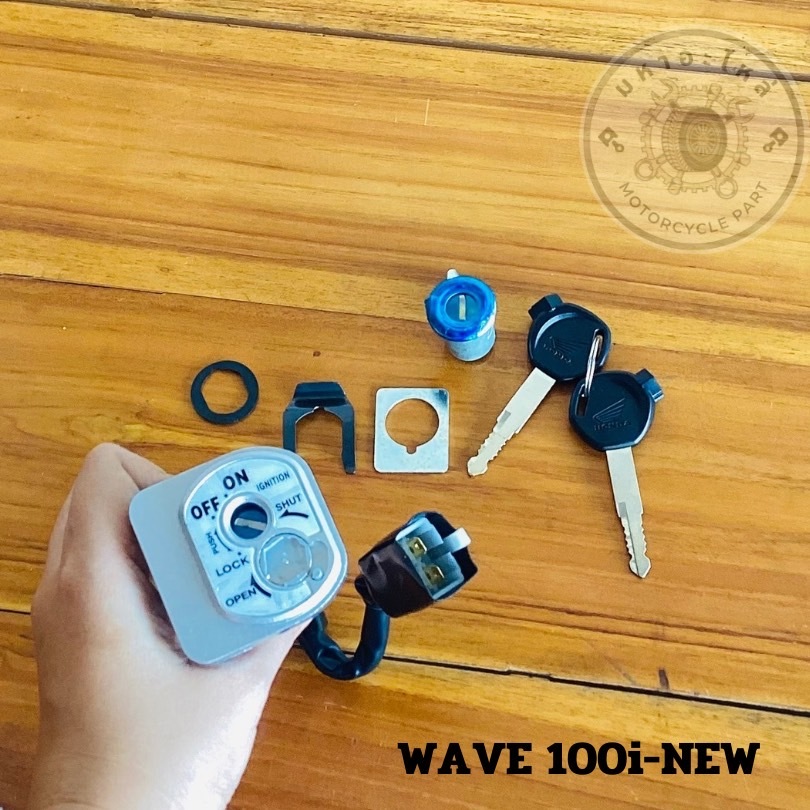 Key Switch Big Set WAVE 100i-NEW With Seat Lock And 2 Safety Keys For ...