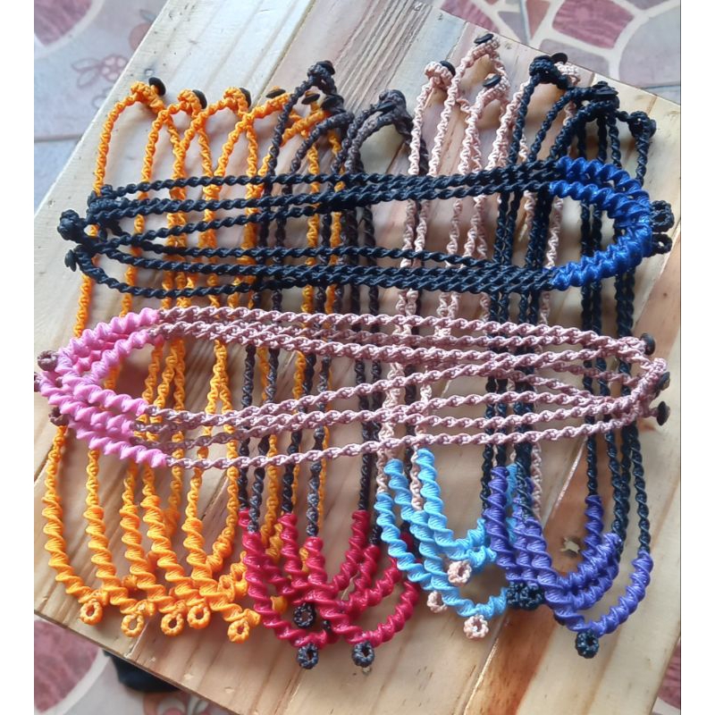 Braided Rope Necklace For Children Or Adults Short Spiral Pattern ...