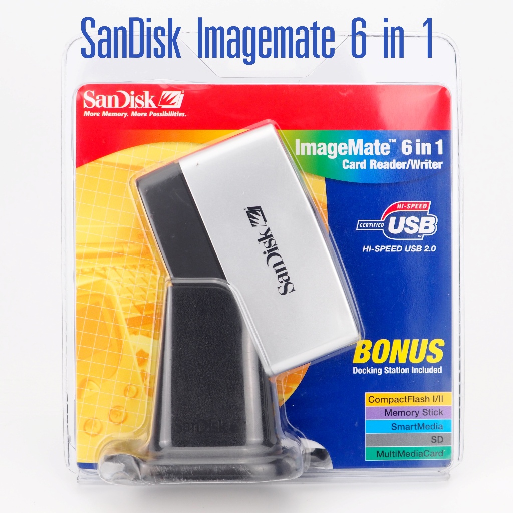 SanDisk Imagemate 6 in 1 Memory Card Reader/Writer with Docking ...
