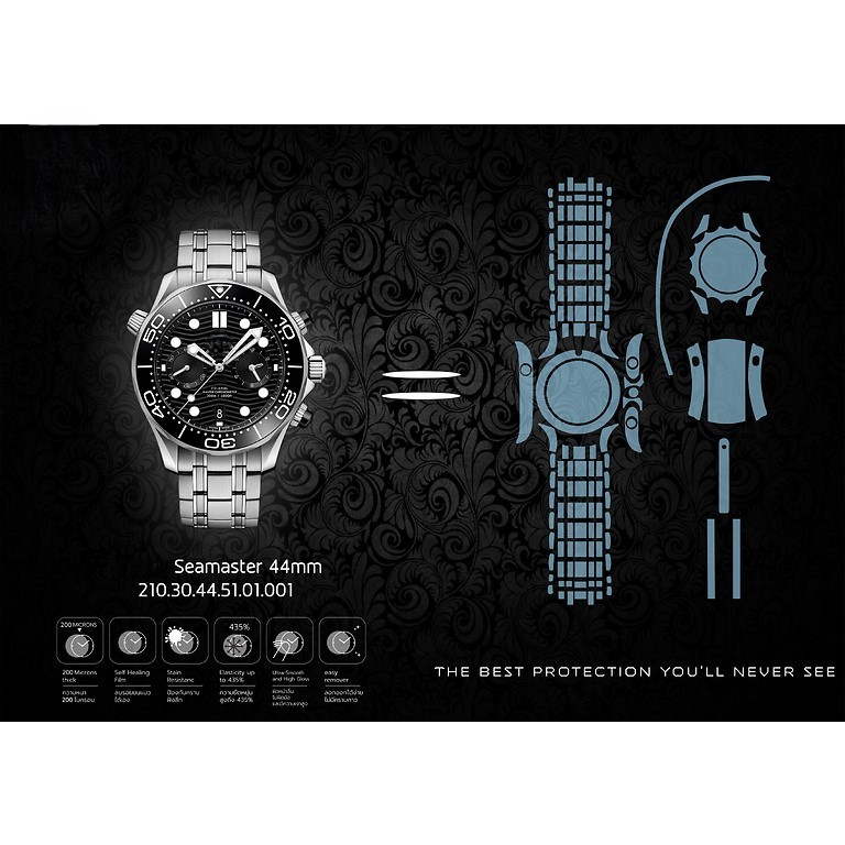 Watch Protection Film Model Omega Seamaster 44mm Ref.210.30.44.51.0001 ...