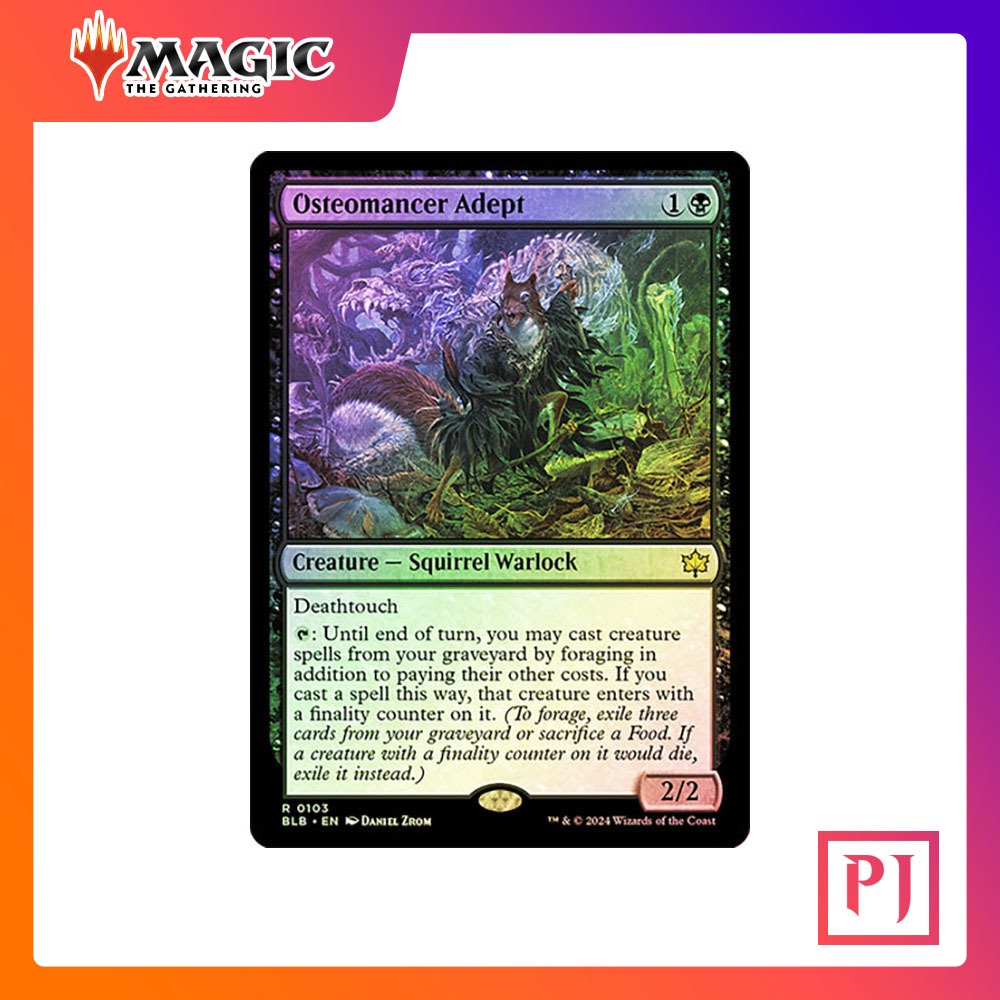 [MTG] Osteomancer Adapt [BLB] [BLACK] [RARE] [FOIL] [ENG] (Magic Card ...