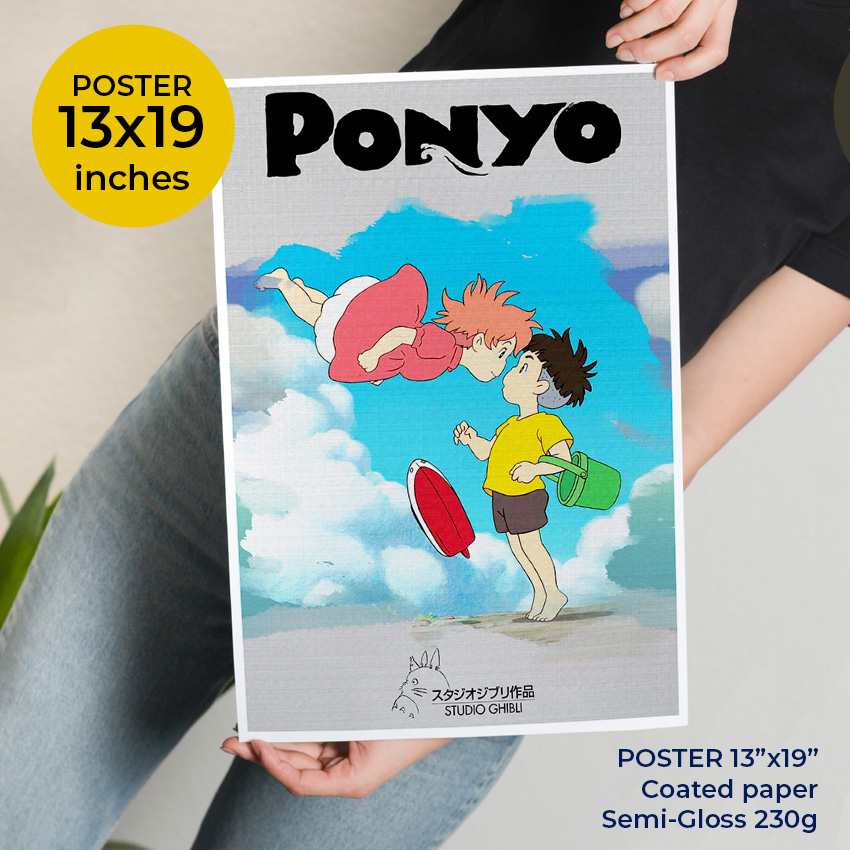 Ponyo Poster- Adventure Ponies Poster/Studio Ghibli Comic Anime ...