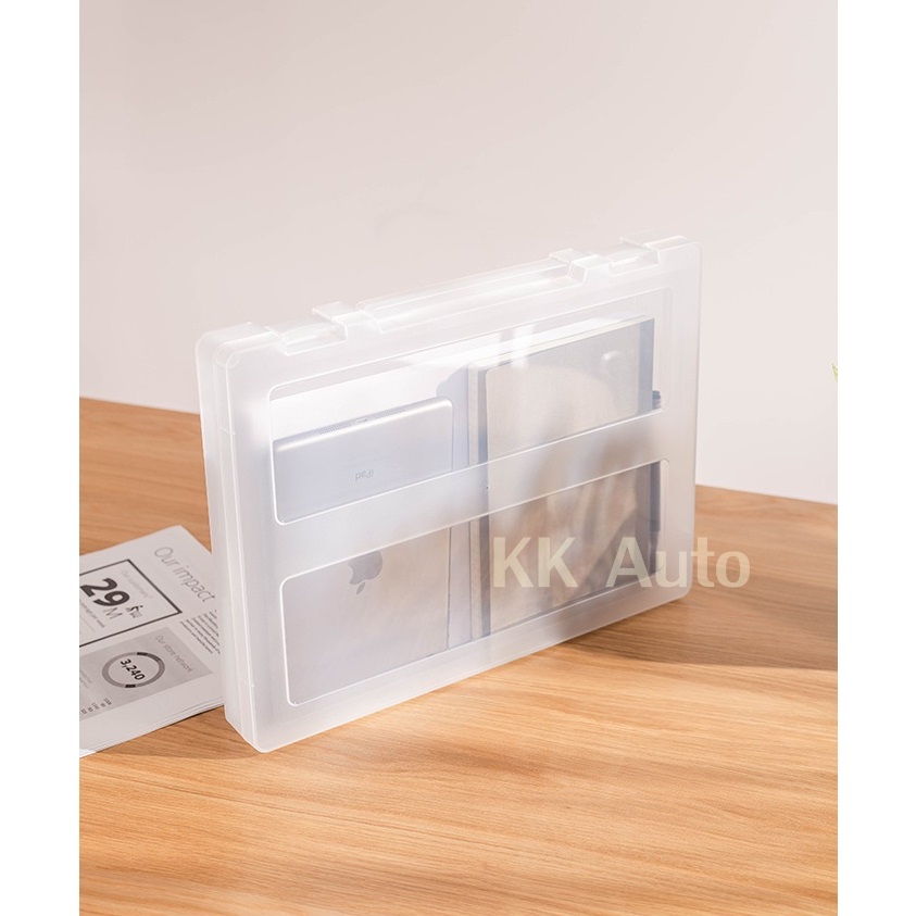 Plastic Box Document With Handle Good Thick File Folder For A4 Size ...