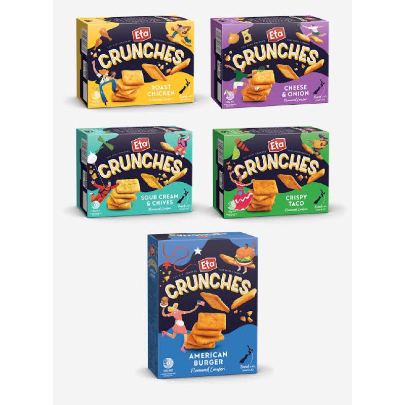 eta cracker 160g. cheese&onion/sour cream &chives Crackers /sour ...