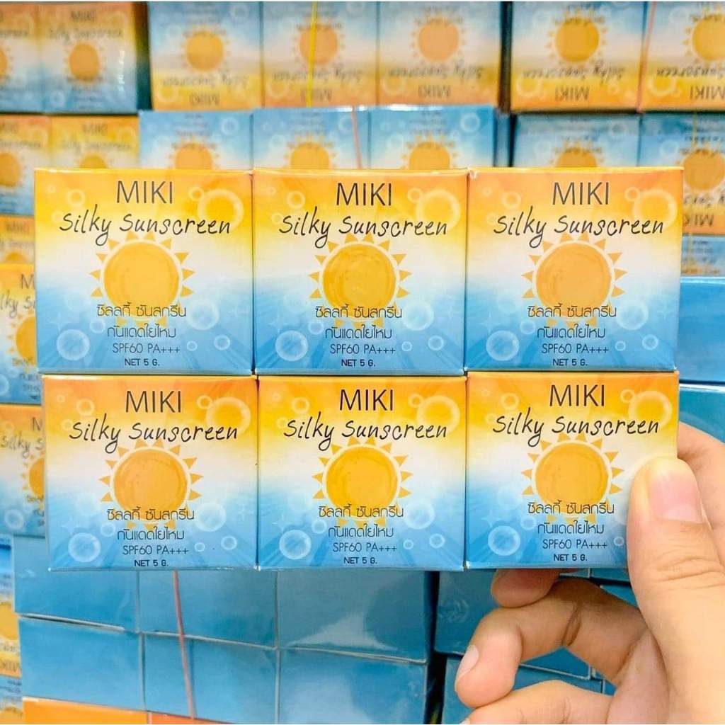 Miki Silky Sunscreen SPF 50 PA +++ Size 5g. Pack 6pcs | Shopee Philippines