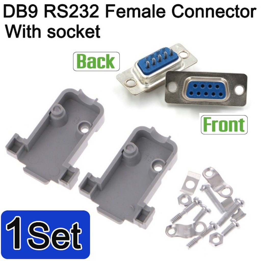 Head Assembly DB-9 DB9 RS232 Male Female Connector with socket D-Sub 9 ...