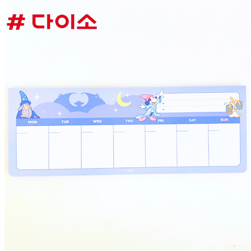 Daiso Korea Disney Weekly Planner | Shopee Philippines