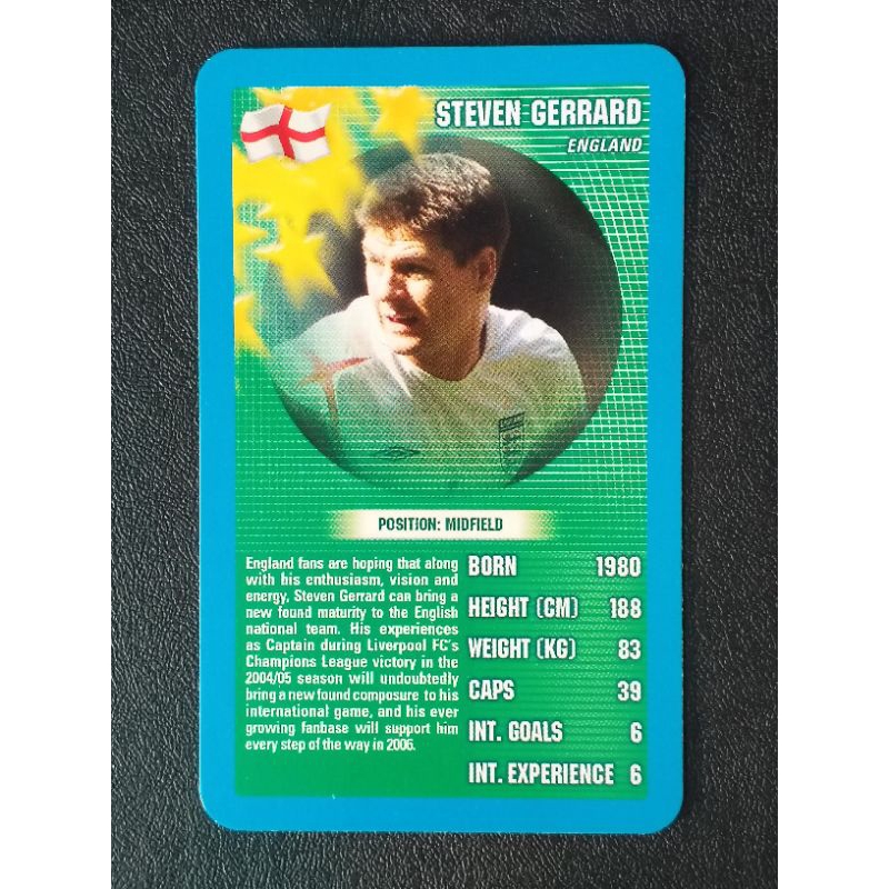 Steveen Gerard SOCCER CARD Included (STEVEN GERRARD CARD) | Shopee ...