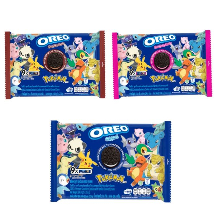[Oreo Pokémon] Oreo Pokémon Pika Pokemon Model 248.4g (27.6g x 9 ...