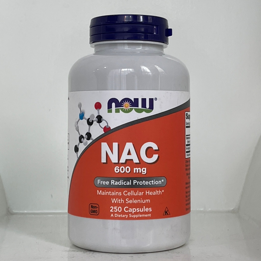 Now Foods NAC 600mg 250veg Capsule Strengthen Build In Glutathione ...