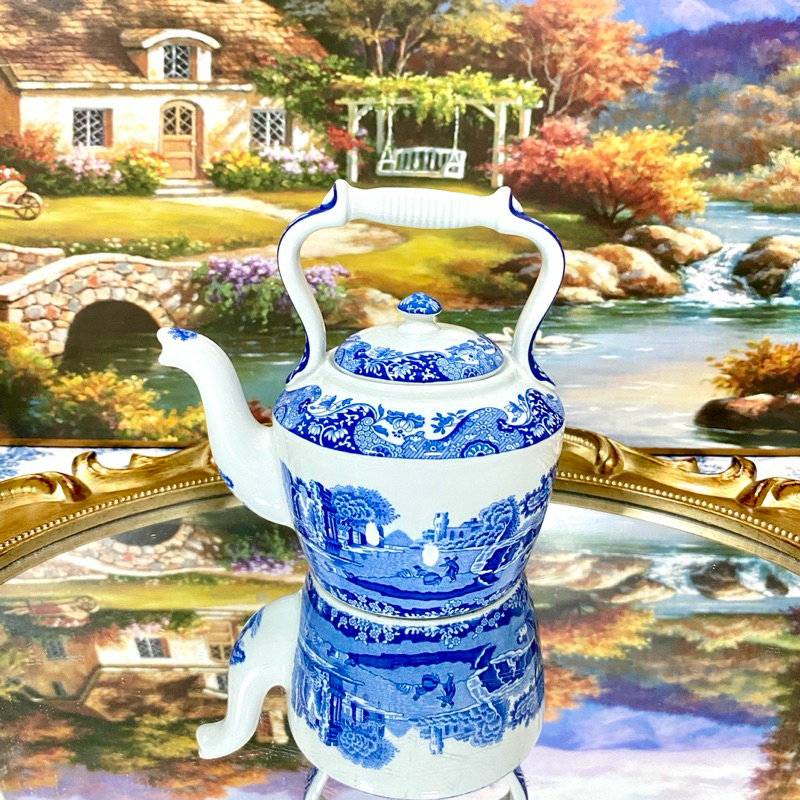 Spode Blue Italian Miniature Kettle Teapot | Shopee Philippines