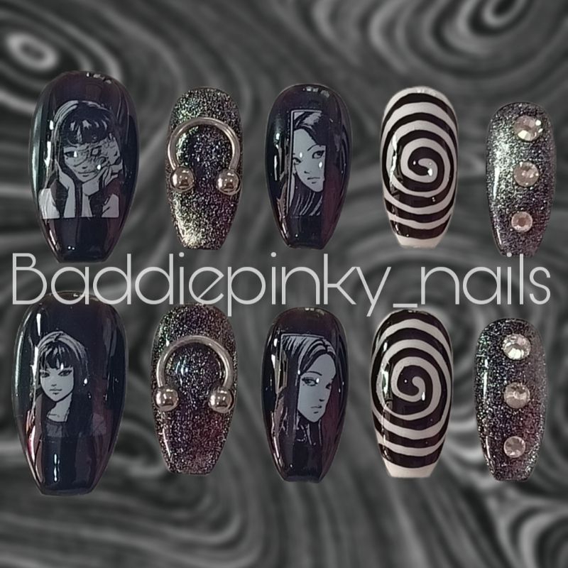 ~ Fake Nails Beautiful Girl Tomie Death Note Great Magic Of The Devil ...