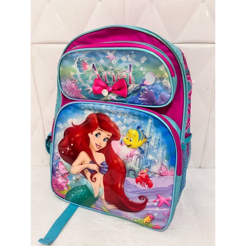 Disney The Little Mermaid Ariel Backpack 16 "Very Good Condition ...