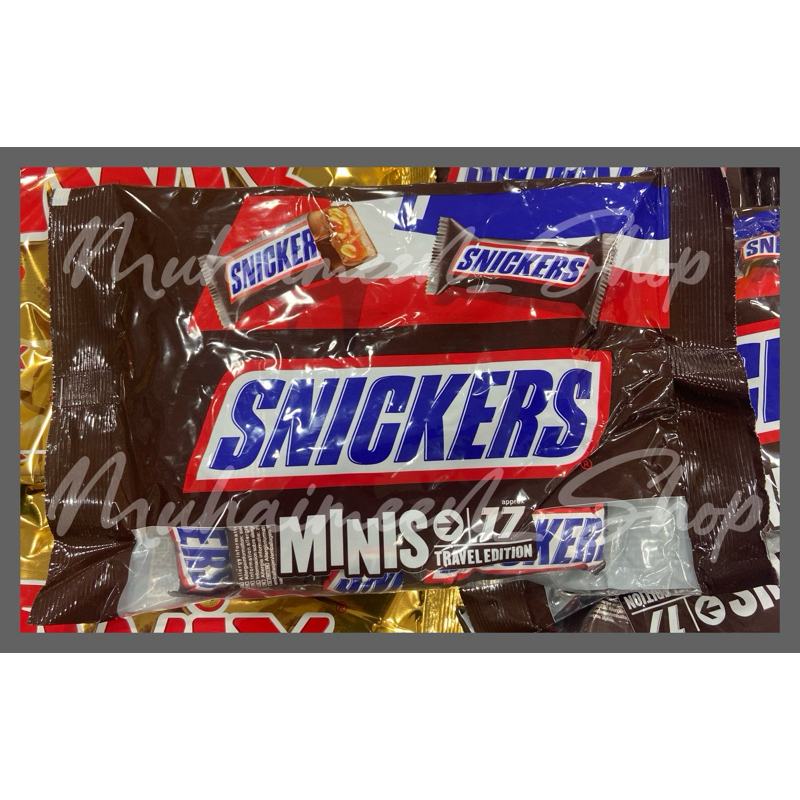 Snickers minis Chocolate 1 Bag Contains 17 Pieces. | Shopee Philippines