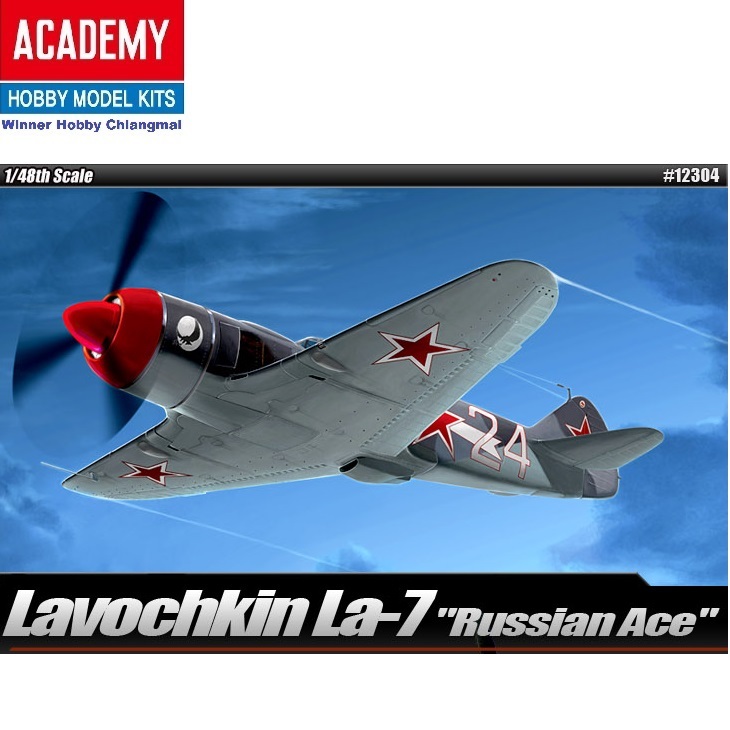 Academy 12304 Lavochkin La-7 Russian Ace scale 1/48 Aircraft Model ...
