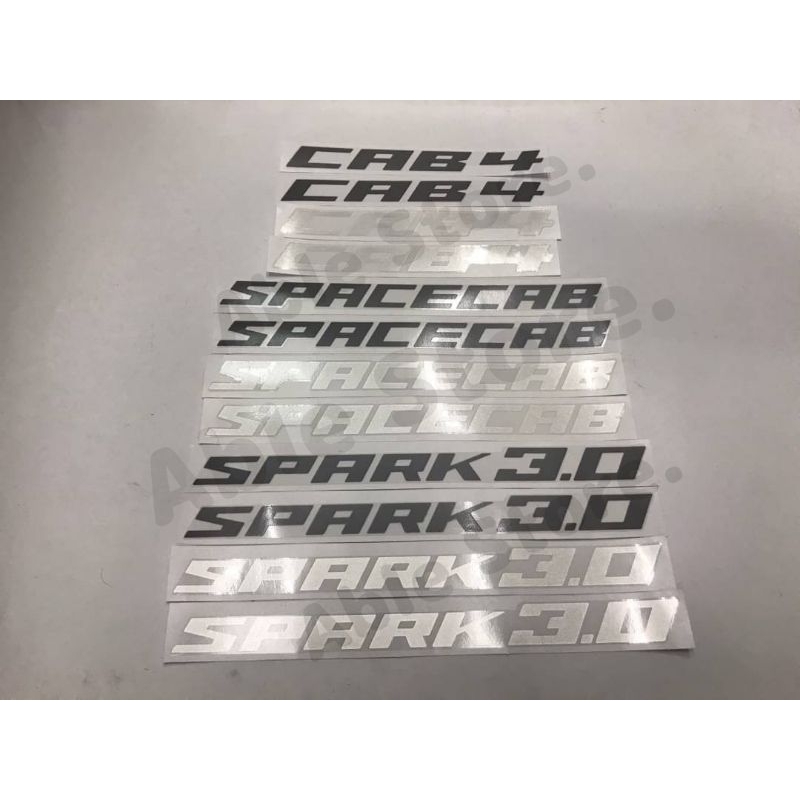 Original Sticker SPACECAB/SPARK3.0/CAB4 For ISUZU ALLNEW D-MAX Year ...