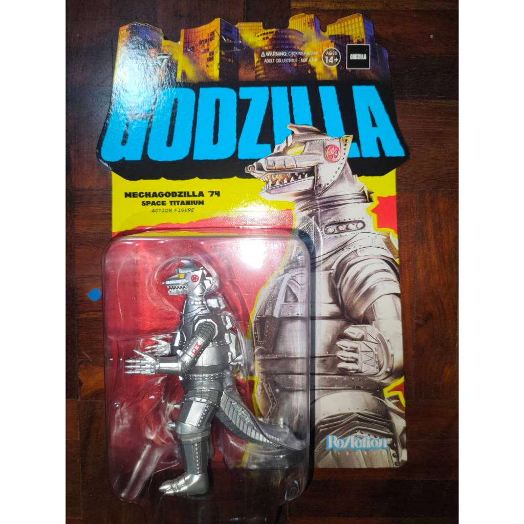 Super7 Godzilla Mechagodzilla '74 Space Titanium Toho ReAction Figure 3 ...