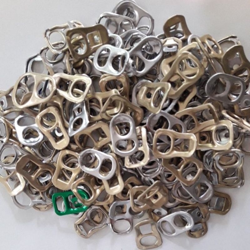 Aluminum Loop Cap Soft Drink Lid Amount 50 Pieces Clean Unwrap Assorted ...