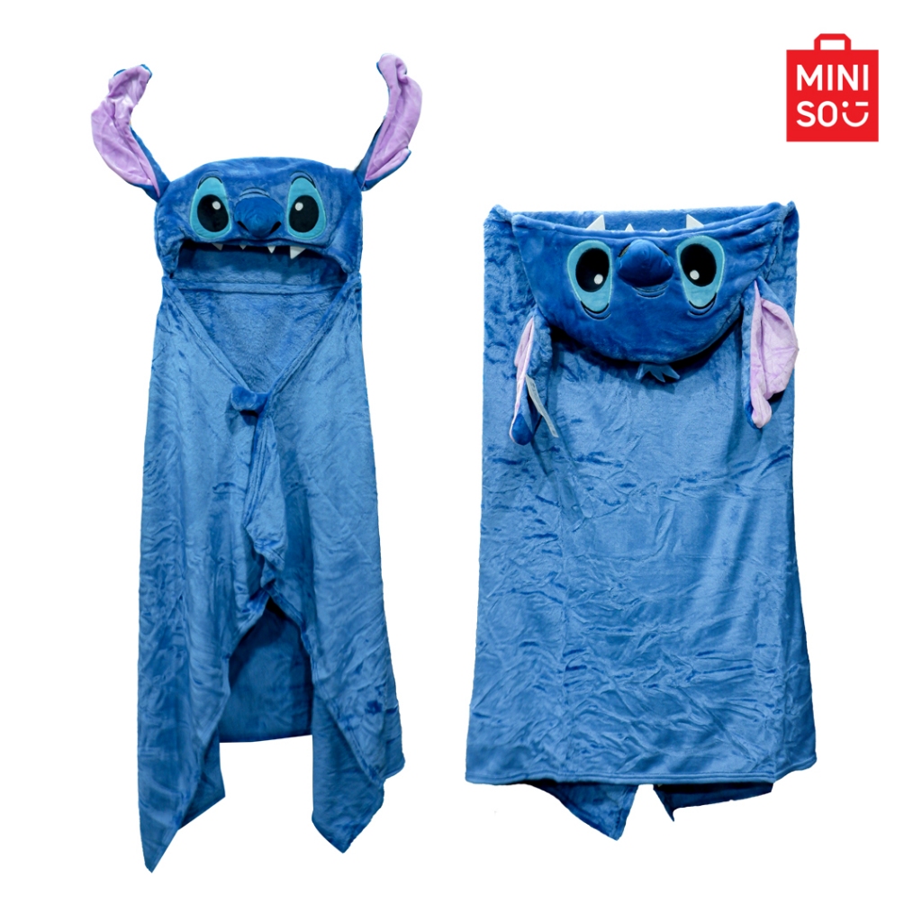 MINISO Blanket With Cap Disney Lilo & Stitch Collection | Shopee ...