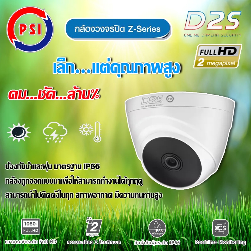 Cctv PSI 2MP Camera D2S Model Without Adapter Compatible With All 4 Analog Systems Brands ...