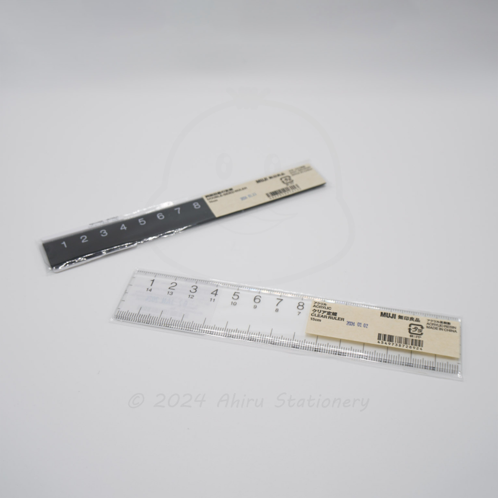 MUJI Ruler Size 15cm Transparent/Black | Shopee Philippines