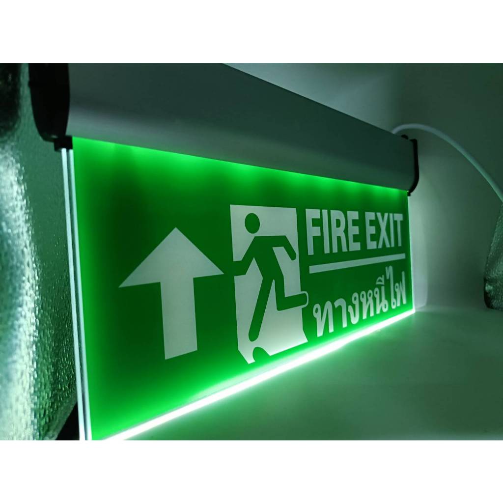 Emergency Sign Fire Escape Arrow Point Up Hanging led Exit | Shopee ...
