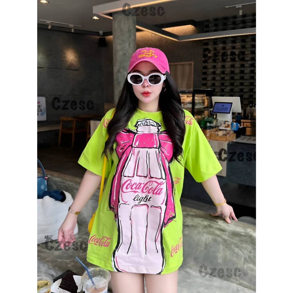 Coke Pattern T-Shirt Available In 5 Colors Cotton Fabric Chest 44-46 ...