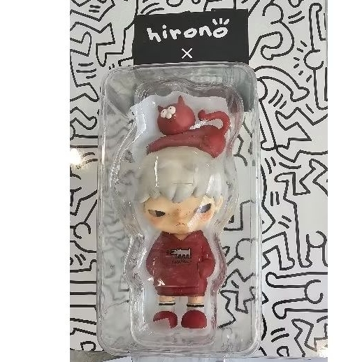 Hirono x Keith Haring Figure Red Cat In Seal New 1 | Shopee Philippines