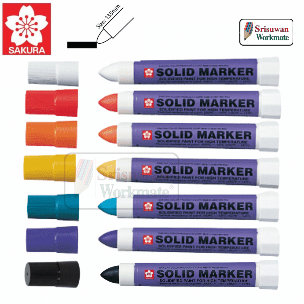 Sakura SOLID MARKER Made in Japan Waterproof Write Under Water On All Surfaces. And While Wet ...