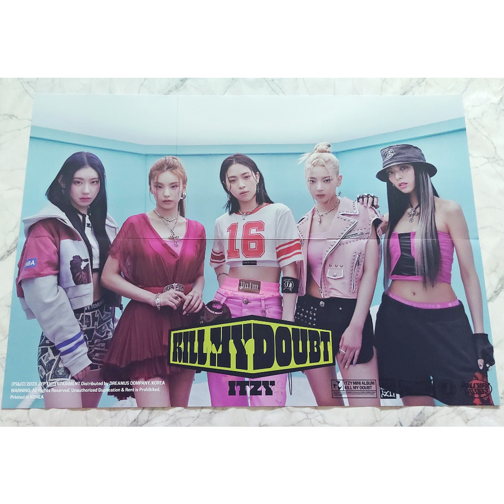 Folded Poster From The Album ITZY-KILL MY DOUBT Photobook Kpop Folding ...