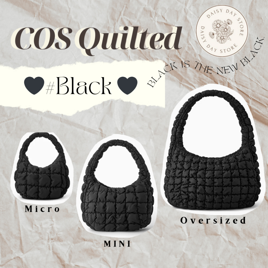 Cos quilted bag BLACK (Micro Mini Oversized) | Shopee Philippines