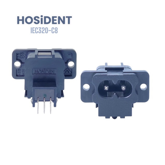 Socket IEC320-C8 Power Outlet 2Pin PCB Type Female Ac Fluted Number 8 ...
