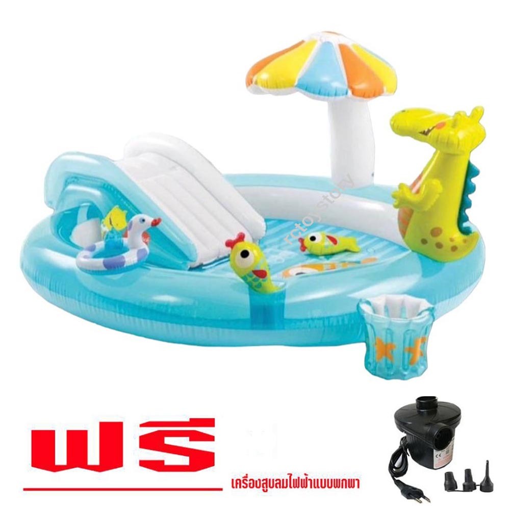 Pool Inflatable Toy Family Swimming Dragon Slide 2.01 Meter INTEX ...