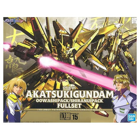 MG Gundam Akatsuki Oowashipacksiruanuipack Full Set (Logo Blue Latest ...