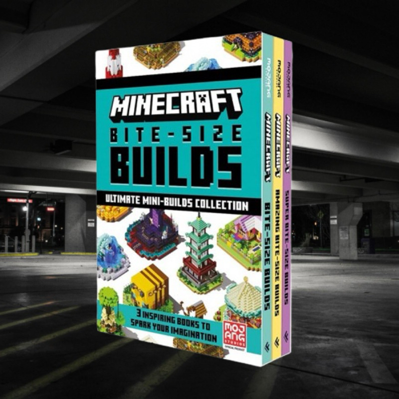 Minecraft Bite Size Builds 3 Books Slipcase By Mojang AB | Shopee ...