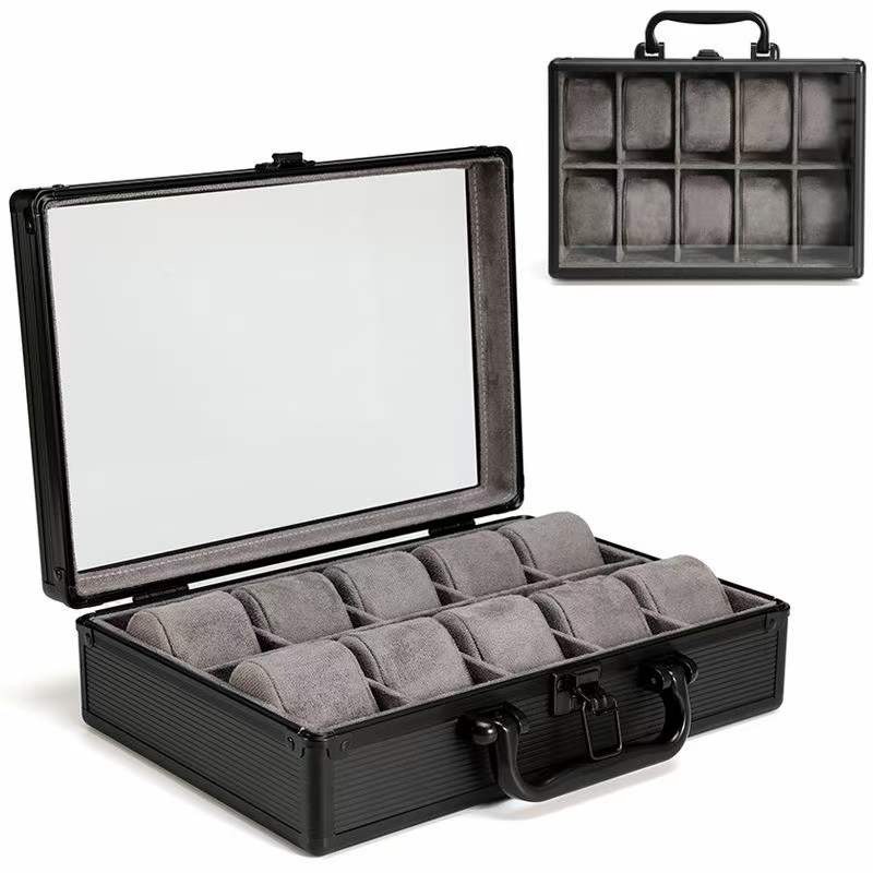 **10 12 Watch Box (Aluminum Frame)Watch Display Case | Shopee Philippines
