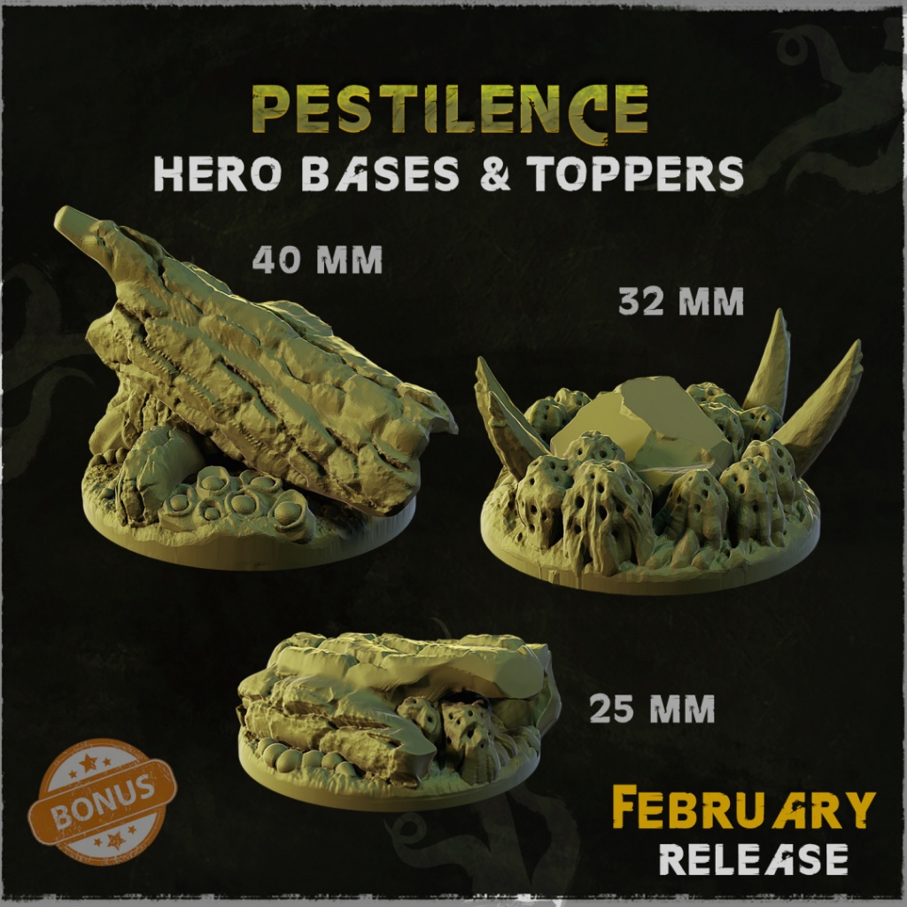 Pestilence miniature bases Model Base Can Be Ship In 1-3 Days warhammer ...