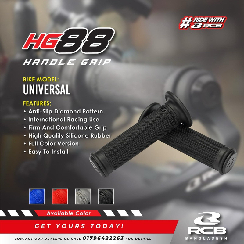 Hand Grips RCB Model HG88 Motorcycle Genuine Product 1 | Shopee Philippines