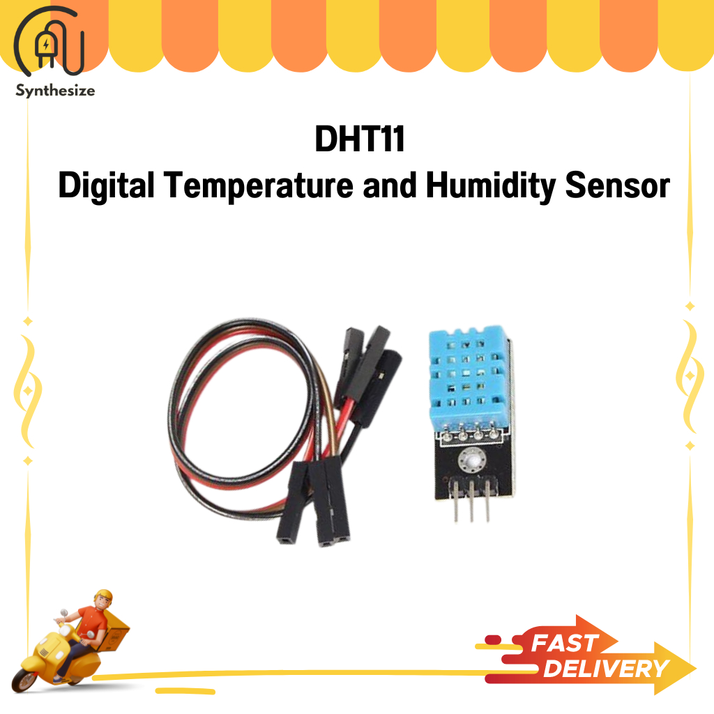DHT11 Digital Temperature and Relative Humidity Sensor Module with PCB ...
