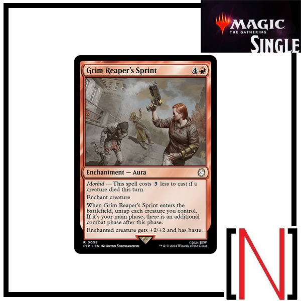 [MTG][Single][PIP] Grim Reaper's Sprint Level Rare [English] | Shopee ...