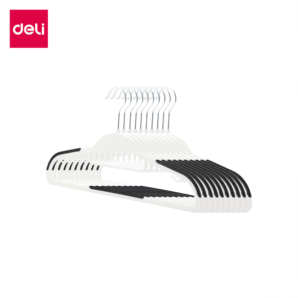 Deli Clothes hanger Does Not Hang With Anti-Slip Strips Good Plastic ...