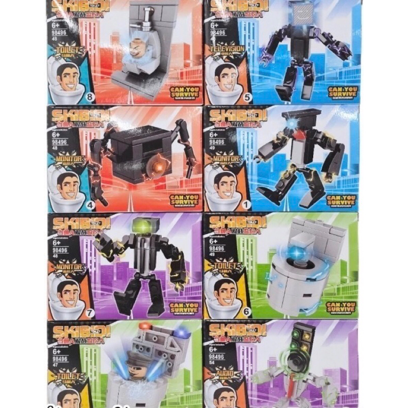 Skibidi Building Blocks 98496 Set Of 8 Mini Boxes | Shopee Philippines