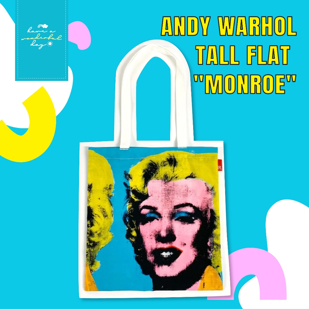 Authentic% Andy Warhol Love The World Bag TALL "Monroe" Pattern From ...