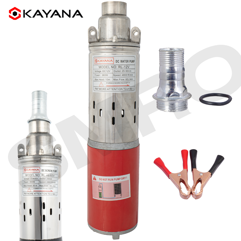 Ka Water Pump Submersible Solar Deep DC Submers 1 Inch 12V360W | Shopee ...