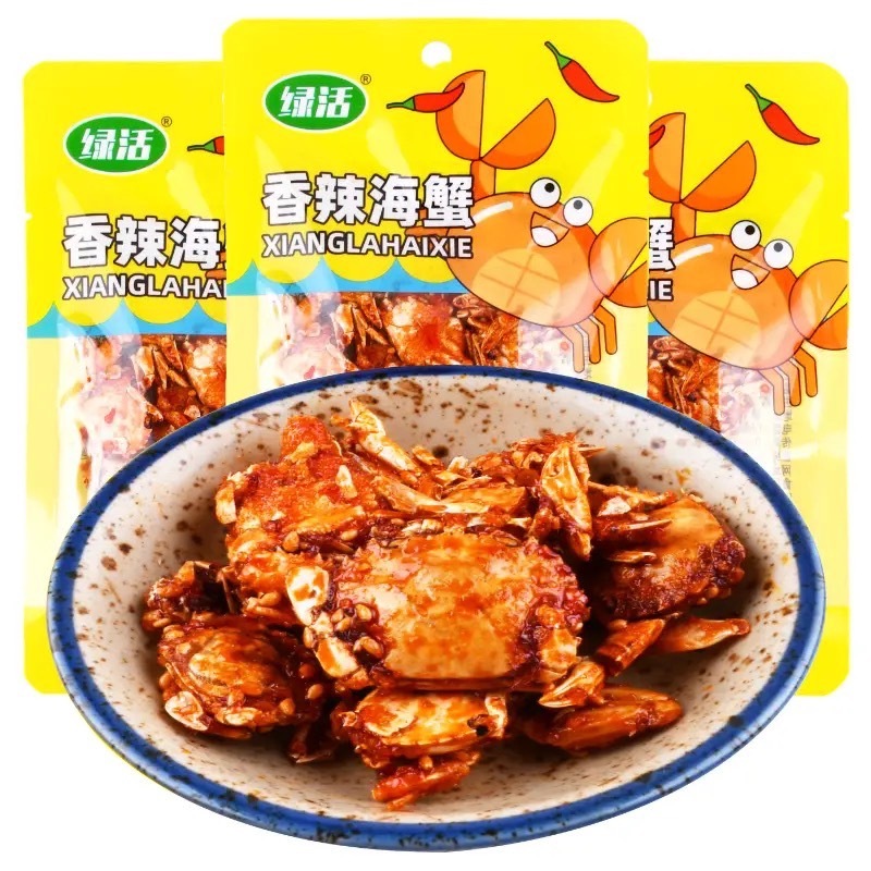 Chinese Crispy Crab spicy Delicious Ready To Eat Snack 22 G. | Shopee ...