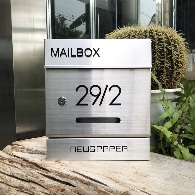 Mailbox Stainless Steel Grade 304 new Type 7 With A Newspaper ...